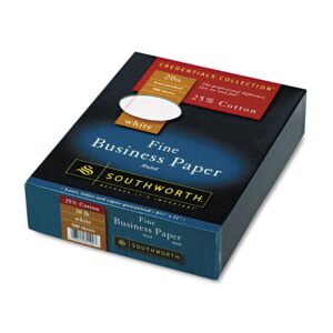 southworth 403cr 25% cotton business paper, 20 lbs, 8-1/2 x 11, white w/red rules, 500/box