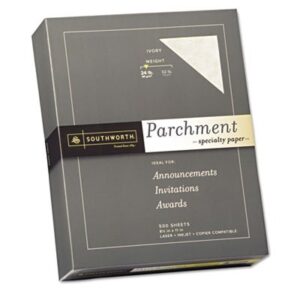 parchment specialty paper, ivory, 24 lbs., 8-1/2 x 11, 500/box, sold as 1 box