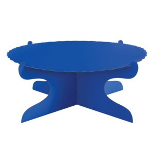 amscan 1-tier premium cake stand (royal blue) - 1 pc