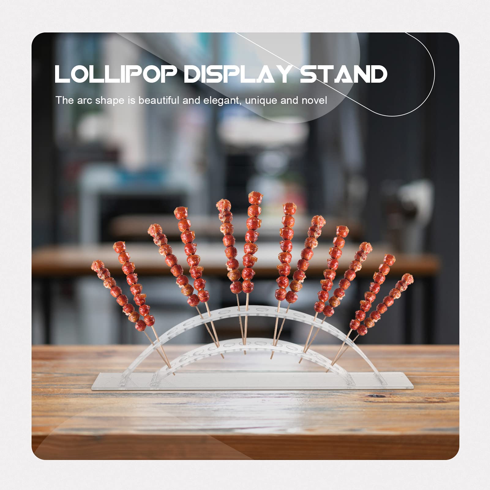 Hemoton 1pc Lollipop Stand Lollipops Stand Lollipop Display Stand Clear Display Stand Simple Lollipop Holder Cake Pop Stand Lollipop Candy Table Holder Cupcake Acrylic Material Pan Round