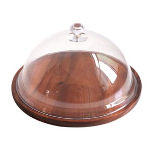 cabilock dessert display cover cake platter cover round tray wooden trays round wood tray glass cake stand with lid wooden serving trays wedding cake stand with cover wooden pallets bamboo