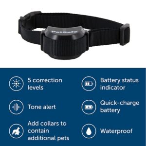 PetSafe Stay & Play Compact Wireless Pet Fence & Replaceable Battery, America's Safest Wireless Fence Dog Collar