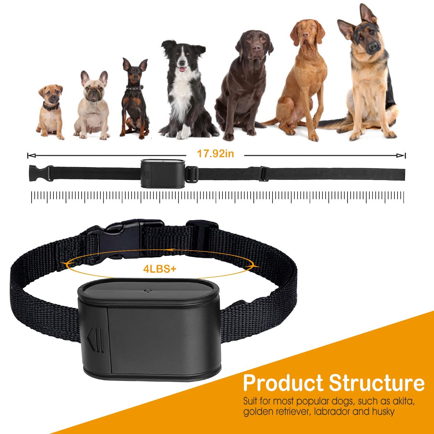 Moclever Electric Dog Fence System-Wireless Dog Fence Covers 1.2 Acre Pet Boundary Containment System w/ 2 Tone Shock Waterproof Receiver Collar Underground Buried 984 FT Wire for Small Medium Large