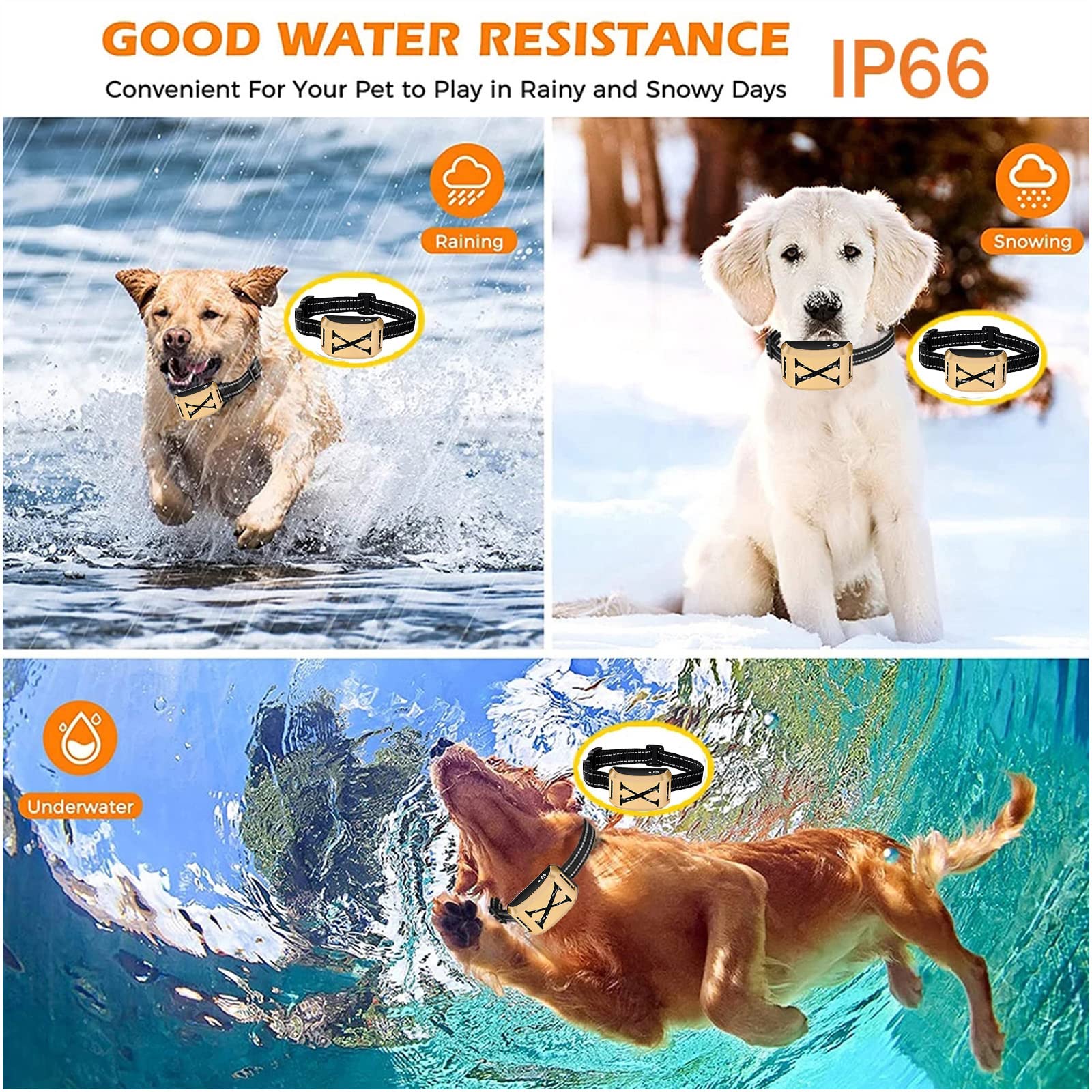 2 in 1 Wireless Dog Fence, Pet Safe Electric Boundary Containment System, Remote Dog Boundary Container System, Adjustable Signal Range, Rechargeable Waterproof Training Collar Receiver for 1 2 3 Dogs