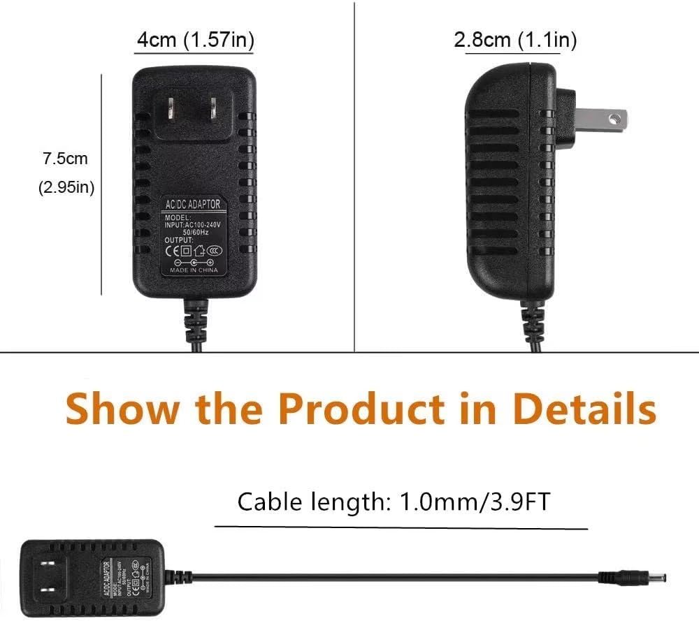 CJP-Geek 12V 2A AC Adapter Power Compatible with Petsafe Wireless Fence IF-100 Pet Containment System