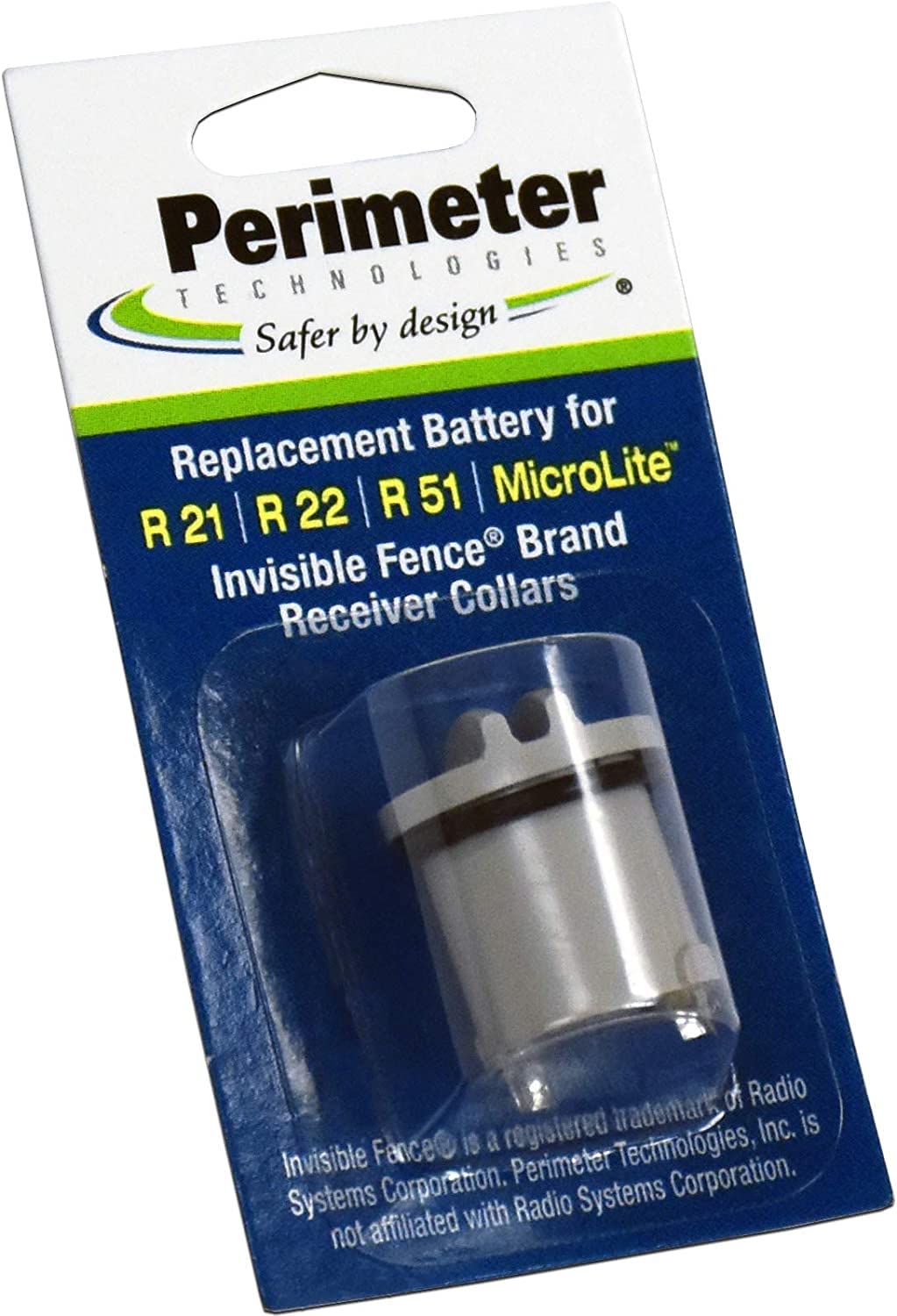 Perimiter Technologies Compatible Invisible Fence R21 & R51 Dog Collar Battery