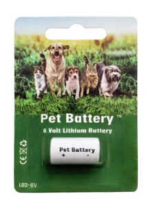 pet stop®, perimeter®, extreme® dog fence collar 6v lithium battery