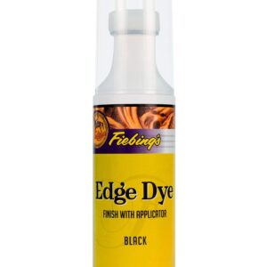 Fiebing's Edge Dye Finish & Applicator, Black, 4 oz