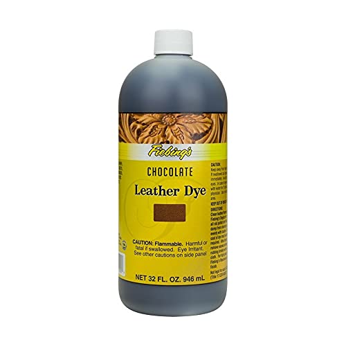 Fiebing's FILDYE30P032Z Leather Dye - Chocolate, 32 oz