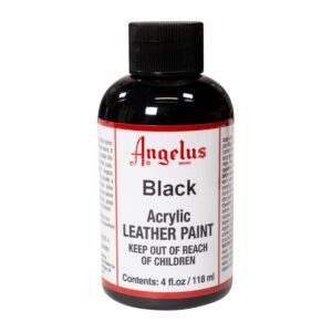 angelus acrylic leather paint black 4oz