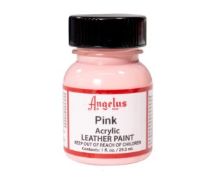 angelus acrylic leather paint pink 1oz