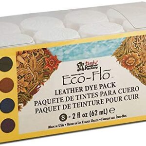 Tandy Leather Eco-Flo Leather Dye Pack 2650-05 Plus E-Book