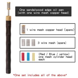 Aiegiuor Leather Edge Dye Paint Roll Pen on Applicator Working for Edge Coating Edge Kote Paint & finishes on Leather Edges Leather Touch up Pen Slub Leather Edge Oil Pen