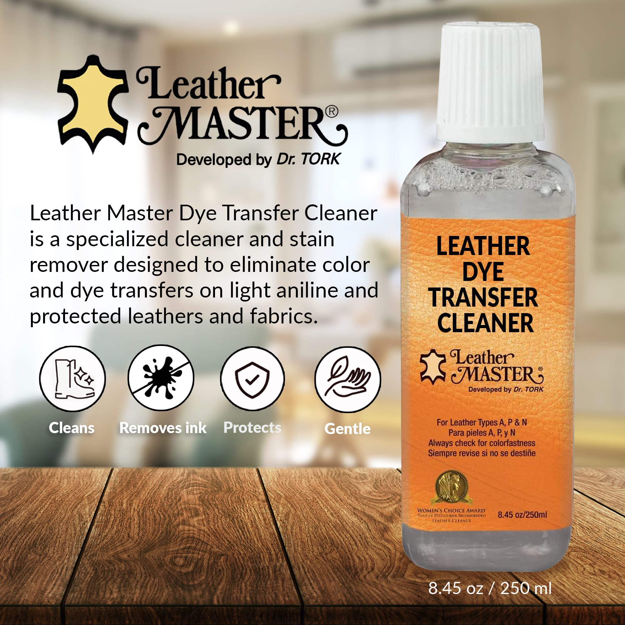 Leather Master Dye Transfer Cleaning Bundle - Repairs, Cleans, and Conditions. Will Remove Color and Dye Transfers from Furniture. Ideal for Couch, Boot, Car Interior Fabric, and Light Leather