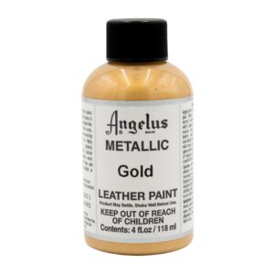 angelus leather paint 4oz-metallic gold