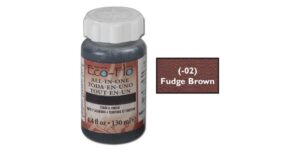 tandy leather eco-flo all-in-one stain & finish 4.4 fl. oz. (132 ml) fudge brown 2605-02