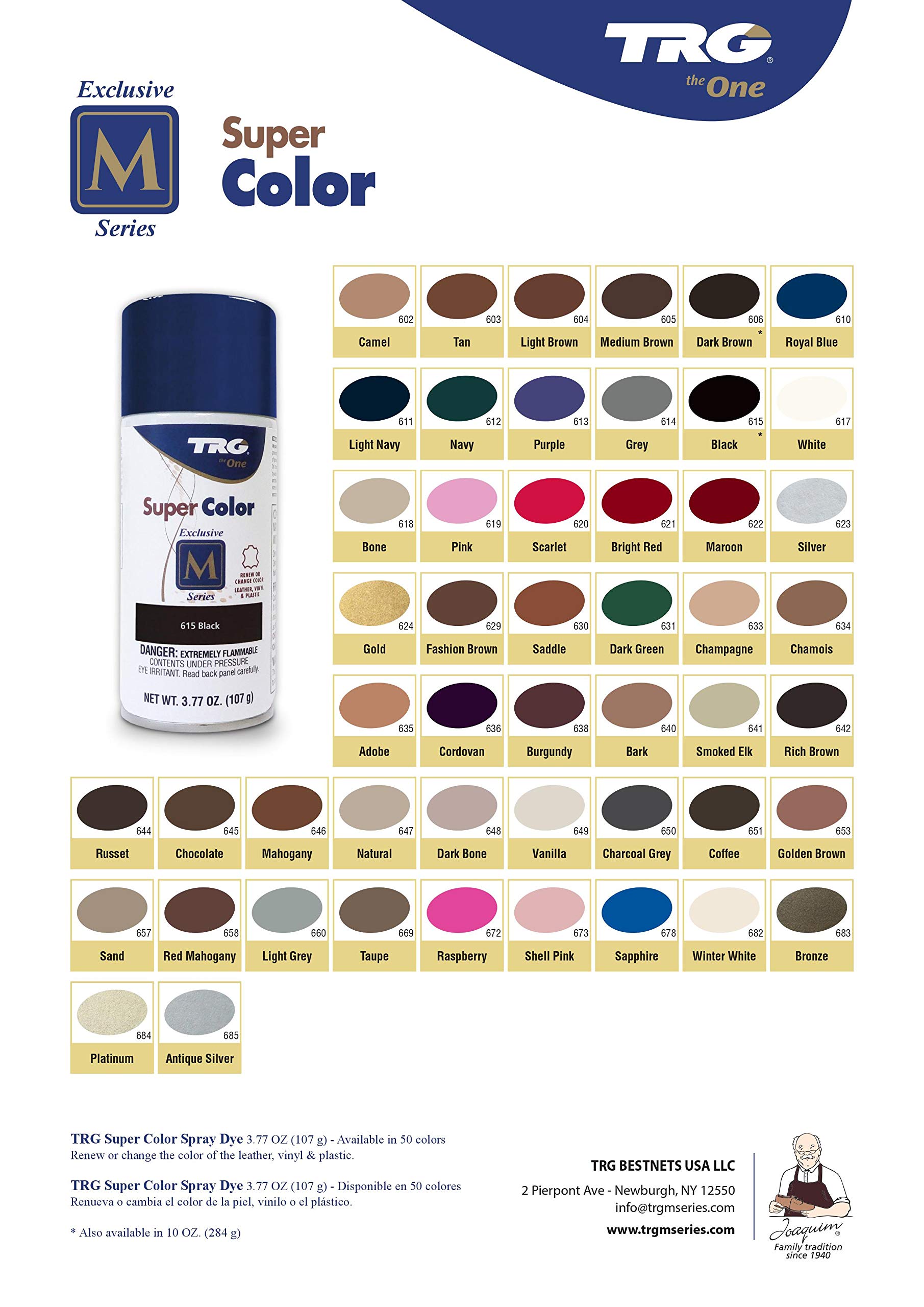 TRG Super Color Spray Leather, Vinyl and Canvas Dye (#622 Maroon / 3.77 Oz.)