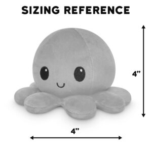 TeeTurtle - The Original Reversible Octopus Plushie - Glow in the Dark - Cute Sensory Fidget Stuffed Animals That Show Your Mood