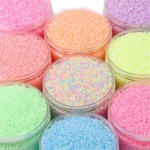 Eswala 6000pcs Glow Seed Beads 3mm Glass Beads Glow in The Dark Beads Luminous Seed Beads for Bracelets Jewelry Making DIY Crafts Gifts for Girls Adults(3mm, Multicolor)