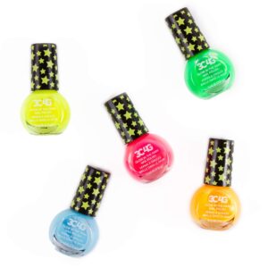 3C4G Glow in The Dark Nail Polish - Nail Polish Set for Girls & Teens - Includes 5 Glow in The Dark Colors - Non-Toxic Nail Polish Kit for Kids Ages 8+ by Make It Real