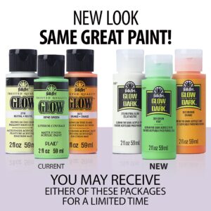 FolkArt Glow-in-the-Dark Acrylic Paint, 2oz., Blue