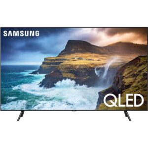 samsung q70 series 75-inch smart tv, flat qled 4k uhd hdr - 2019 model