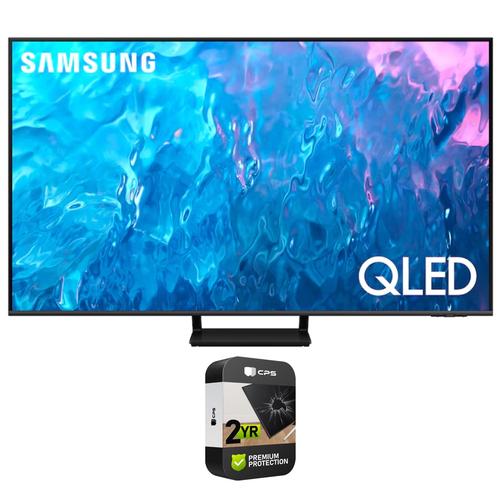 SAMSUNG QN75Q70CAFXZA 75 Inch Q70C QLED 4K Smart TV 2023 (Renewed) Bundle with 2 YR CPS Enhanced Protection Pack