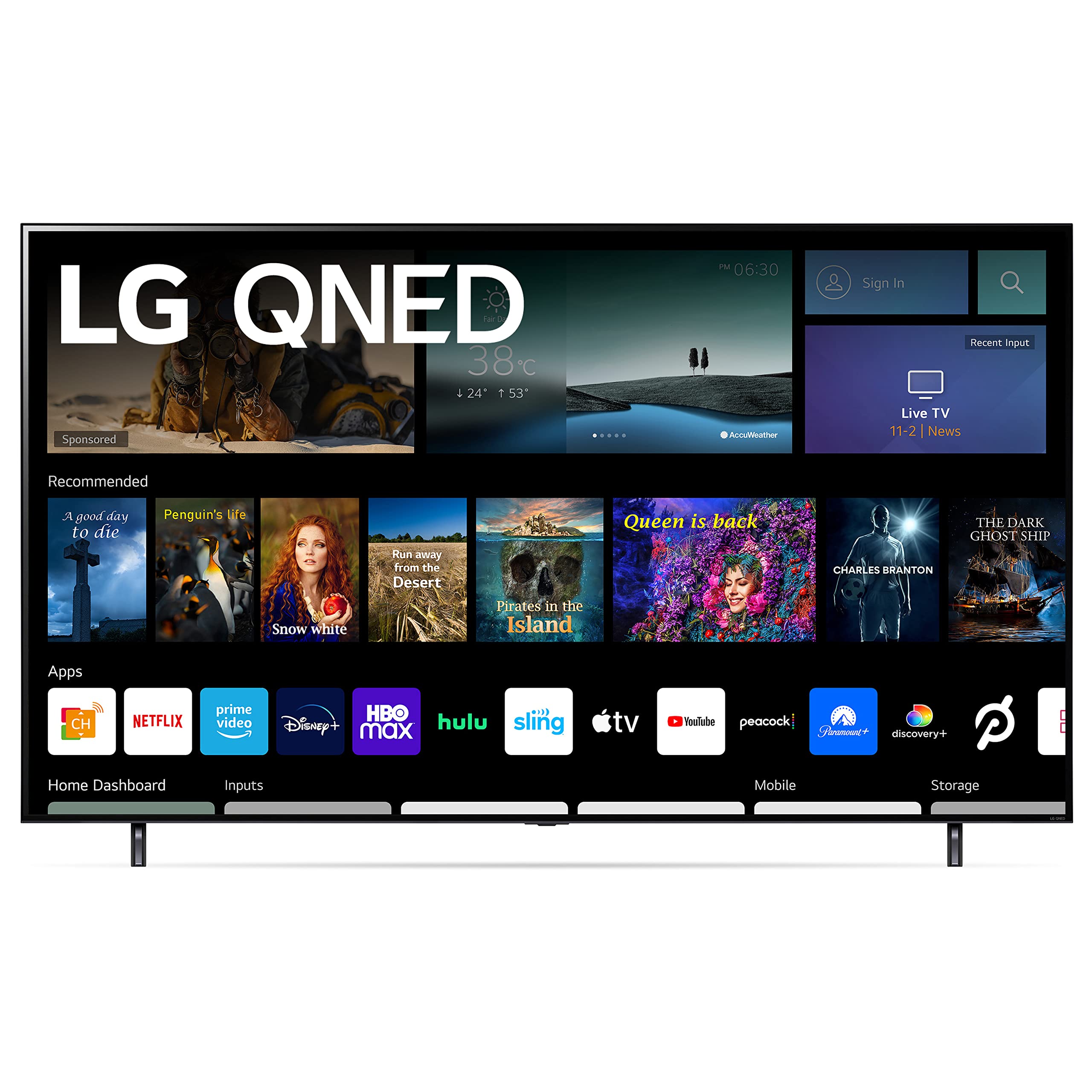 LG QNED80 Series 75-Inch Class QNED Mini-LED Smart TV 75QNED80UQA, 2022 - AI-Powered 4K TV, Alexa Built-In