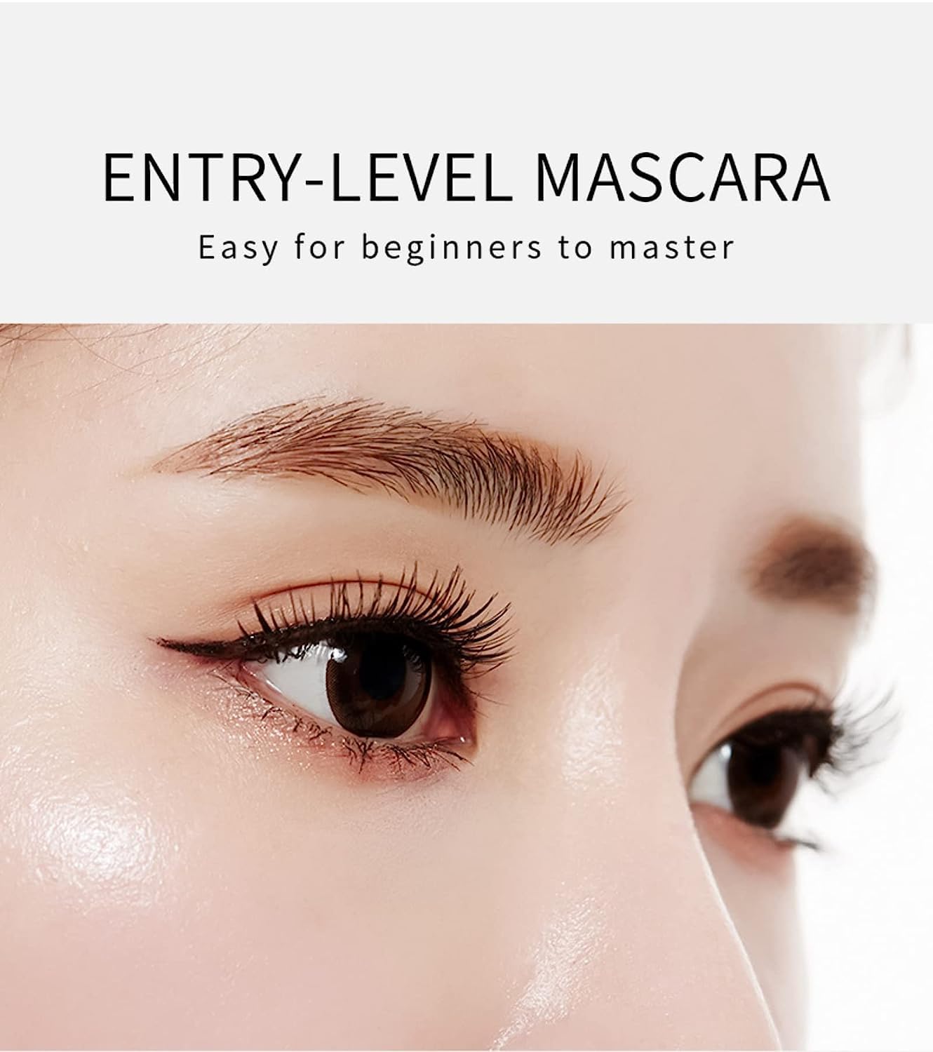 2in1 4D Waterproof Mascara Long-5x Longer Formula for Fuller Lashes - Intense Black Mascara for Thick and Full Lashes