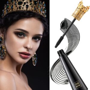 Fujiuia Two Faced Mascara Better than Sex Eyelash Long Black Smudge-Proof 4D Clump-Free Lash Application Silk Volumizing Fiber Lasting Waterproofs Thickening Natural Bad (A, One Size)