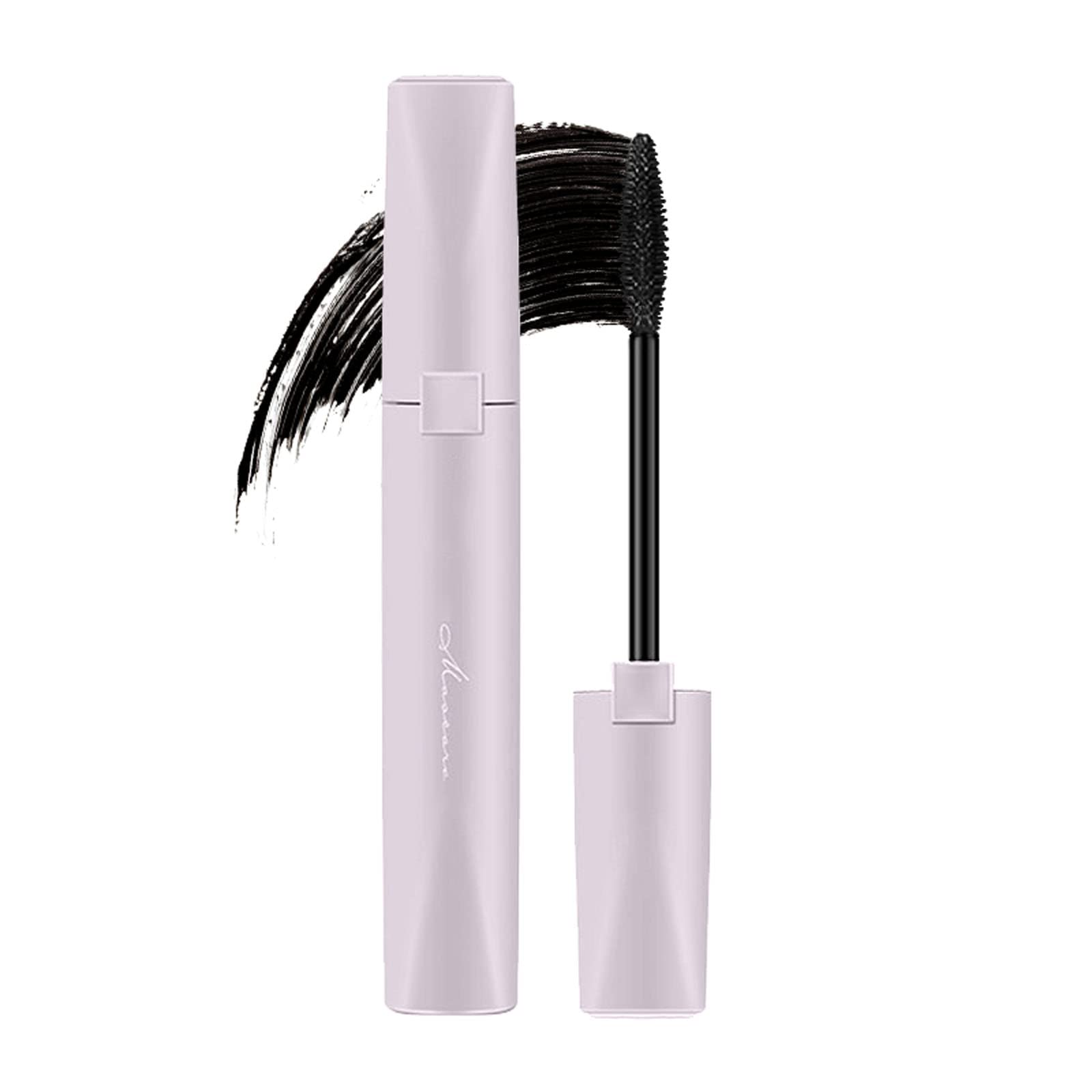 Daily Use Of Cosmetics For Women Long Black Natural Mascara Curly Mascara No Clumps Do Not Easy Removal Makeup Long Lasting Mascara Long Curl Warped Mascara Base Coat (C7-Black, One Size)