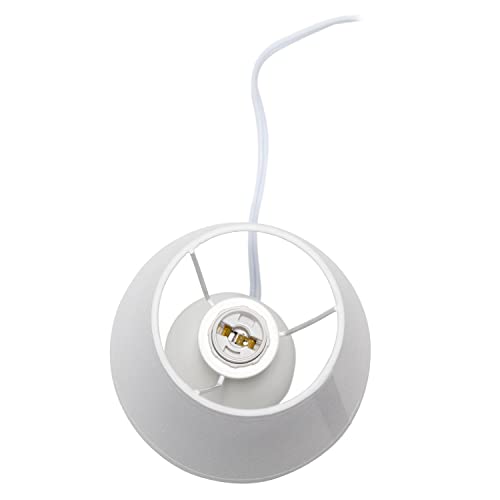 Simple Designs LT2009-OFF Mini Egg Oval Ceramic Table Desk Lamp, Off White , 5.51 x 5.51 x 9.45