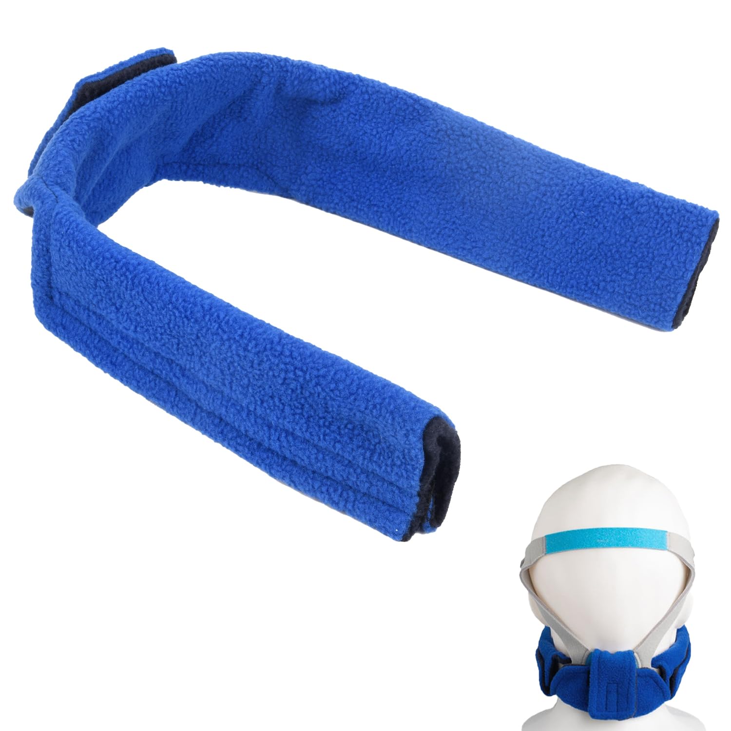 Impresa CPAP Neck Pad Cushions - Universal Headgear/Mask Head Strap Covers - Compatible with Resmed Airfit P10 / F20, Airtouch, Dreamwear and Many More Models - Reduces Face and Neck Irritation