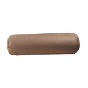 weiweilee soft cloth long bolster pillow sofa round neck roll pillow sleeping cylinder cervical bolster pillow knees cushion (15×60cm/5.91"×23.6", brown)