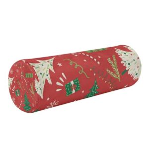 junzan christmas tree ornament round bolster pillow neck roll pillow insert round pillow chair cushion for roll pillow for neck support cylinder body pillow cover