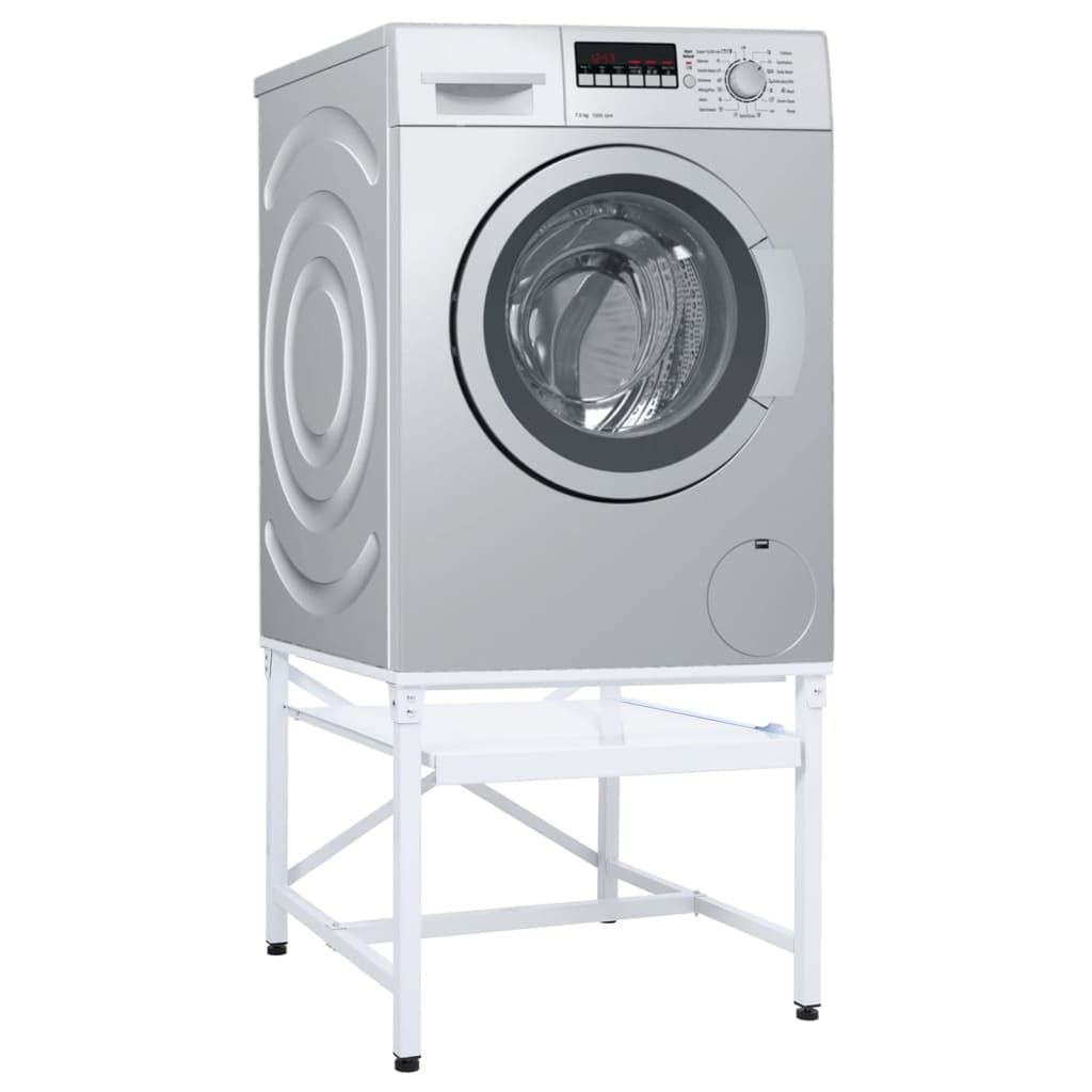 Matalde Double Washing and Drying Machine Pedestal White -1