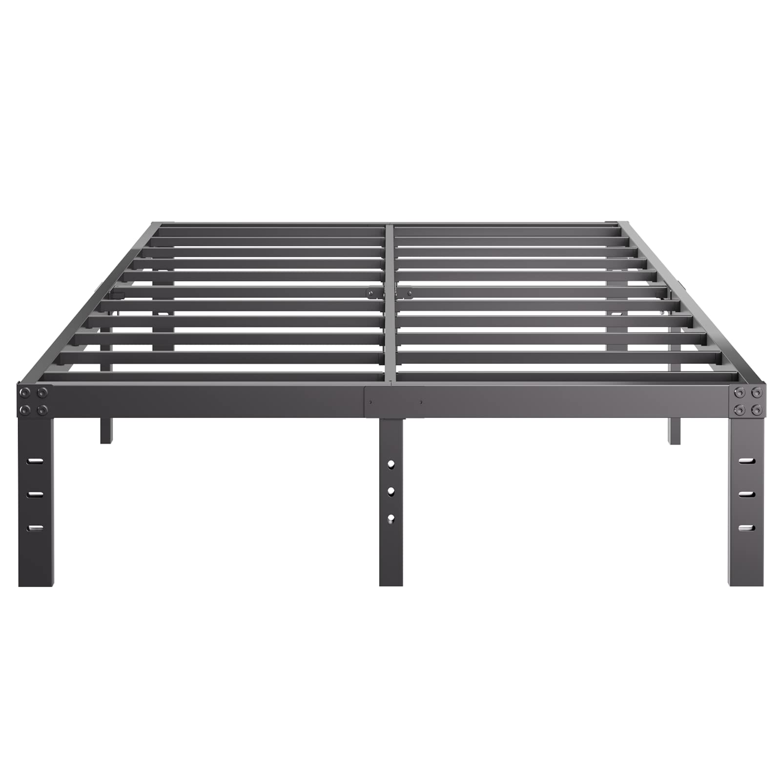 COMASACH 14 Inch King Size Bed Frame Supports up to 3500lbs, No Box Spring Needed, Platform with Heavy Sturdy Metal Steel, Easy Assembly, Under Bed Storage, Noise-Free, Non-Slip