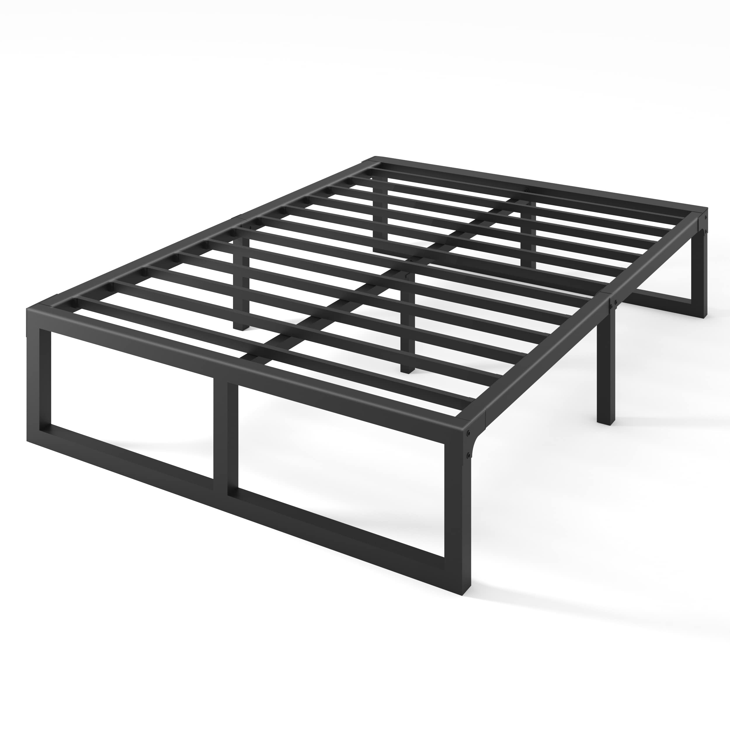 Yitong Angel King Bed Frame, 14 Inch High 3500 lbs Metal Platform, Mattress Foundation with Steel Slat Support/No Box Spring Needed/Noise Free/Non-Slip/Easy Assembly