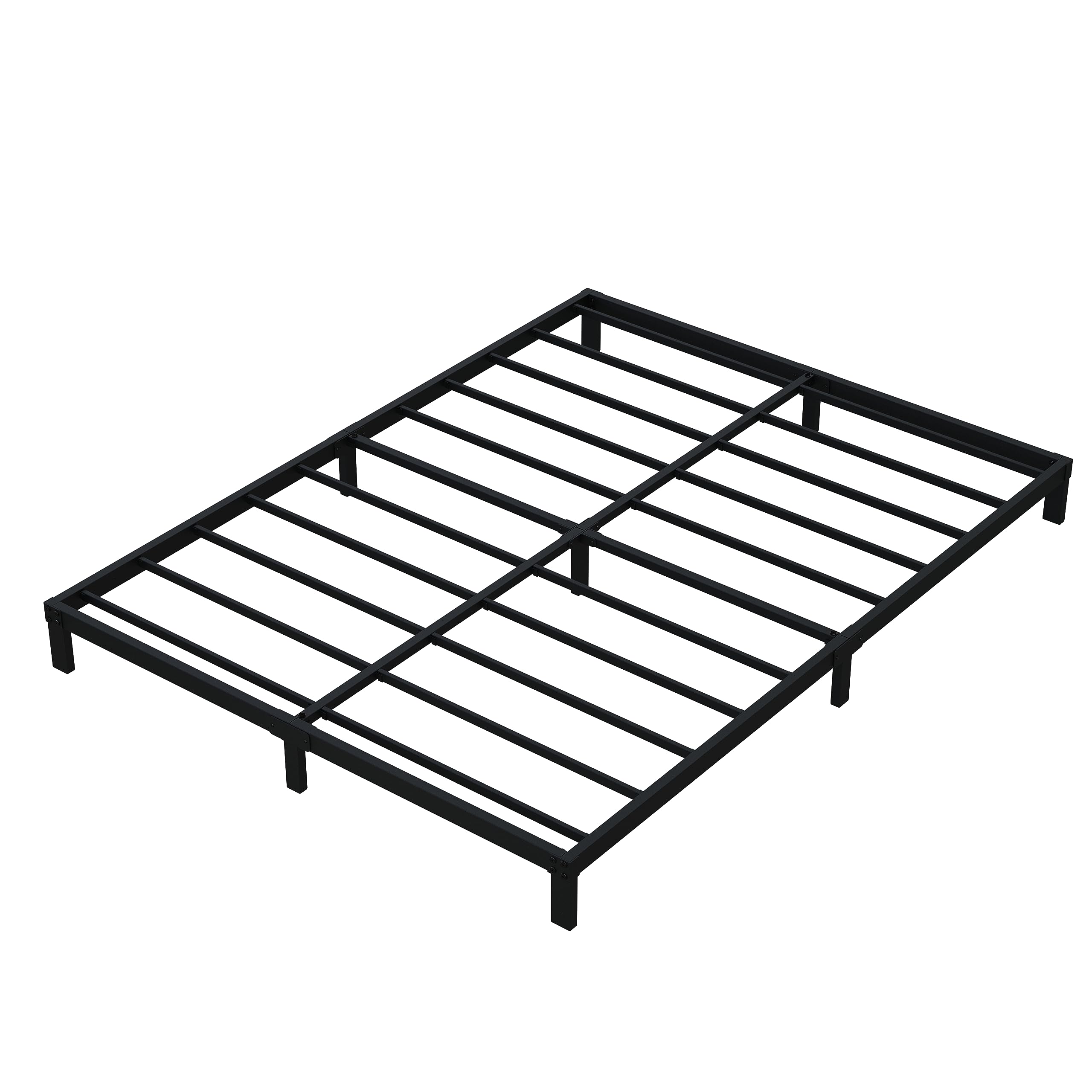 Upcanso 7 Inch King Bed Frame No Box Spring Need, Low Profile Metal Platform King Size Bed Frame, Heavy Duty Support Bedframes King, Easy Assembly