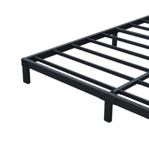 Upcanso 7 Inch King Bed Frame No Box Spring Need, Low Profile Metal Platform King Size Bed Frame, Heavy Duty Support Bedframes King, Easy Assembly