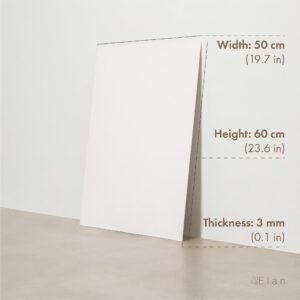 Elan Cotton Canvas Panels 20x24, 6-Pack Canvas Boards for Painting, Painting Canvas, Canvases for Painting, Art Board Bulk, Art Canvas Board, Blank Canvas Panel, Plain Canvas Board Art Canvas Panels