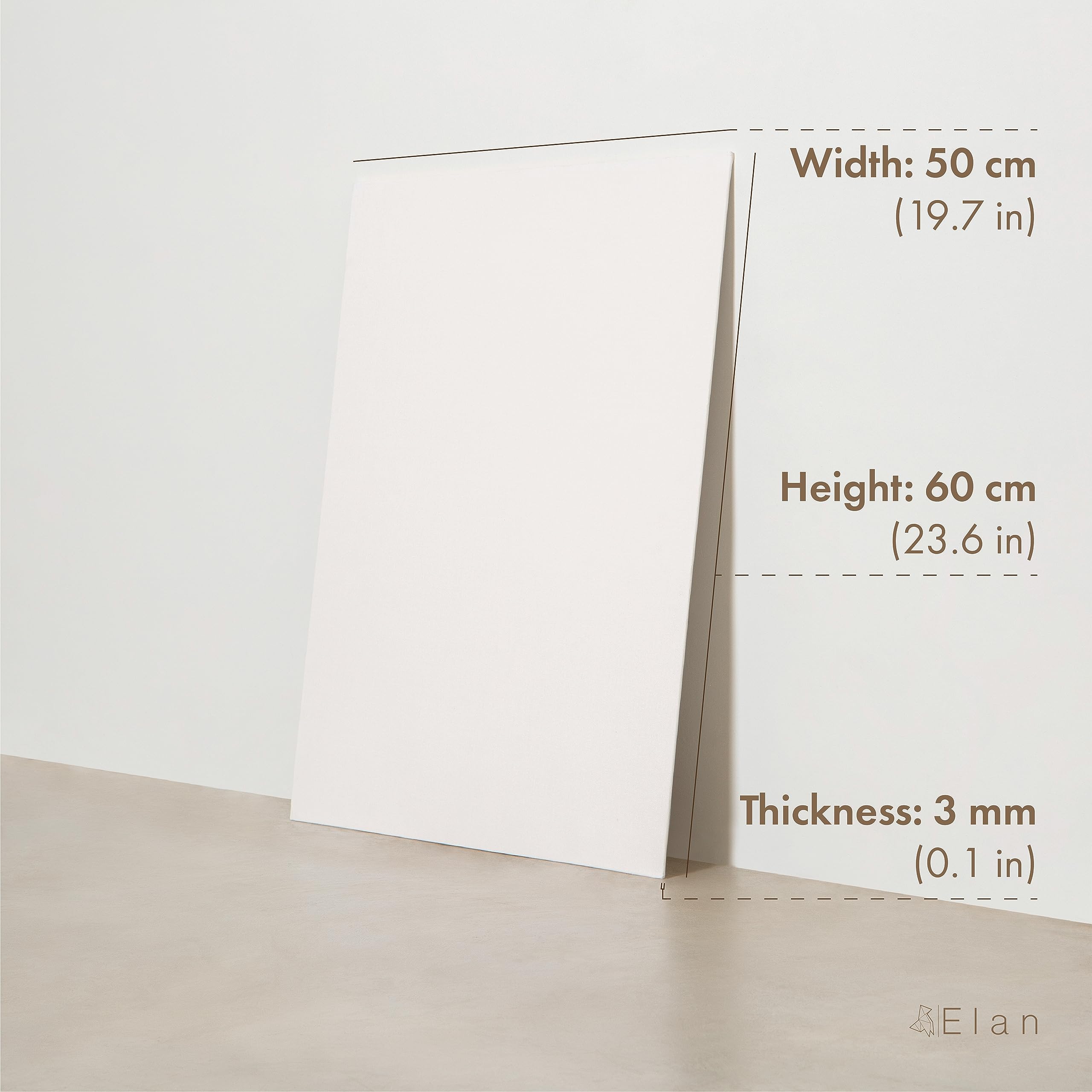 Elan Cotton Canvas Panels 20x24, 6-Pack Canvas Boards for Painting, Painting Canvas, Canvases for Painting, Art Board Bulk, Art Canvas Board, Blank Canvas Panel, Plain Canvas Board Art Canvas Panels