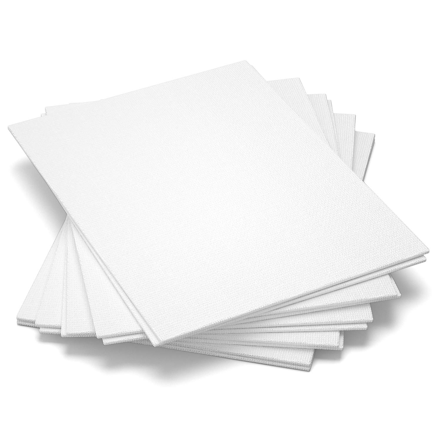 GOTIDEAL Bulk Canvases for Painting, 11x14 inch Value Pack of 20, Gesso Primed White Blank Canvas Boards - 100% Cotton Art Supplies Canvas Panel for Acrylic Paint, Pouring, Oil Paint, Gouache