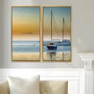 PIXY CANVAS Floater Frame 12x24 for 1-1/2 (1.5) inch Deep Canvas Paintings/Canvas Prints/Wood Canvas Panels/Wall Art/Wall Decor/Home Decor/Artwork (Rustic Gold, 12 x 24 inch, Landscape)