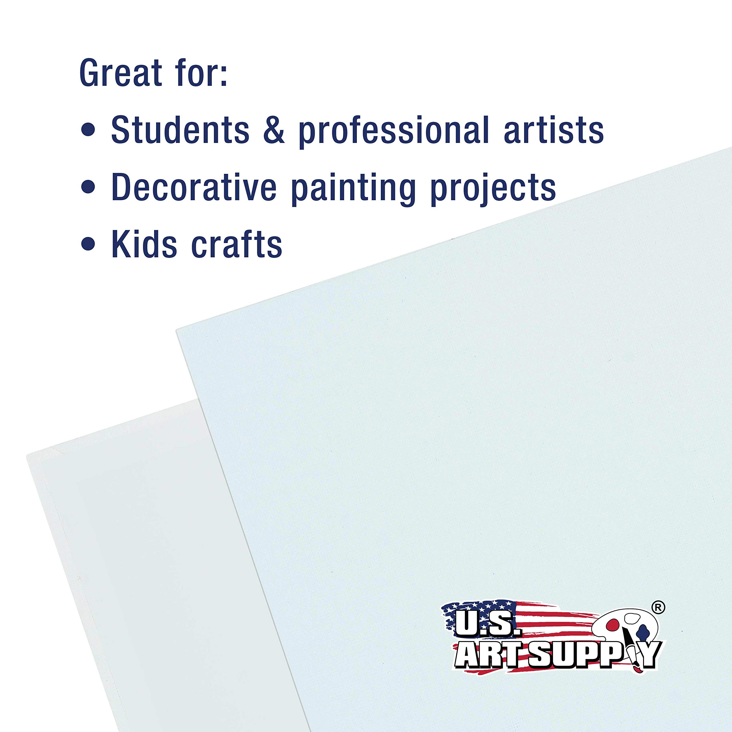 US Art Supply 6 X 6 inch Professional Artist Quality Acid Free Canvas Panel Boards 24-Pack (1 Full Case of 24 Single Canvas Panel Boards)