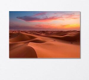 sand dunes in liwa uae canvas print 1 panel / 36x24 inches