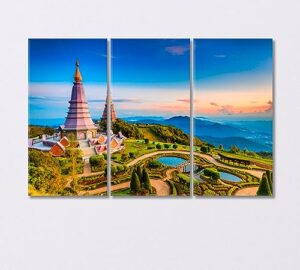 doi inthanon national park thailand canvas print 3 panels / 36x24 inches