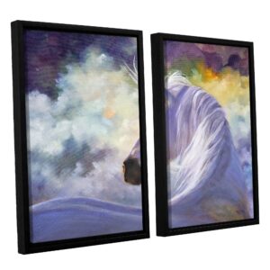 artwall 2 piece "marina petro's spirit" floater framed canvas artwork, 24" x 36"