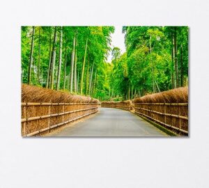 bamboo forest canvas print 1 panel / 36x24 inches