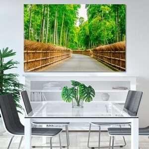 Bamboo Forest Canvas Print 1 Panel / 36x24 inches